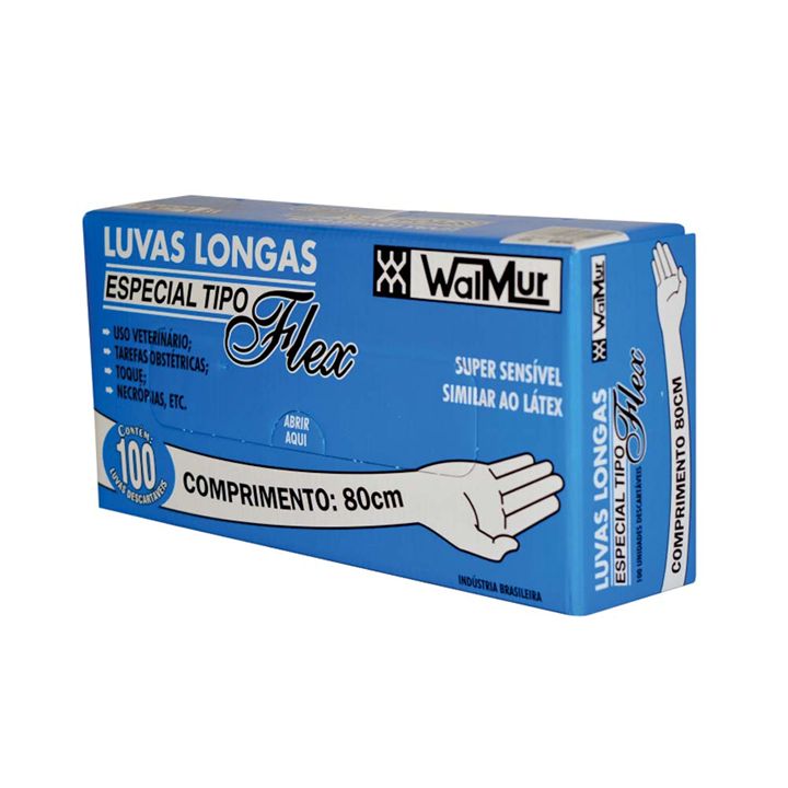 LUVAS DESC ESP FLEX (100un) - MRVET - Segurança em saúde Animal